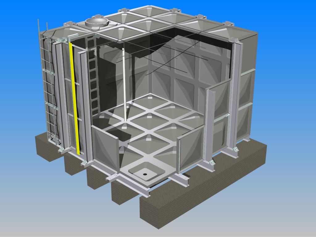 GRP Sectional Panel Water Tank Manufacturer Malaysia | Sectional Water ...